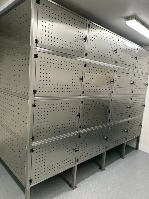 High quality bespoke coffin racking. | Mortuary Solutions